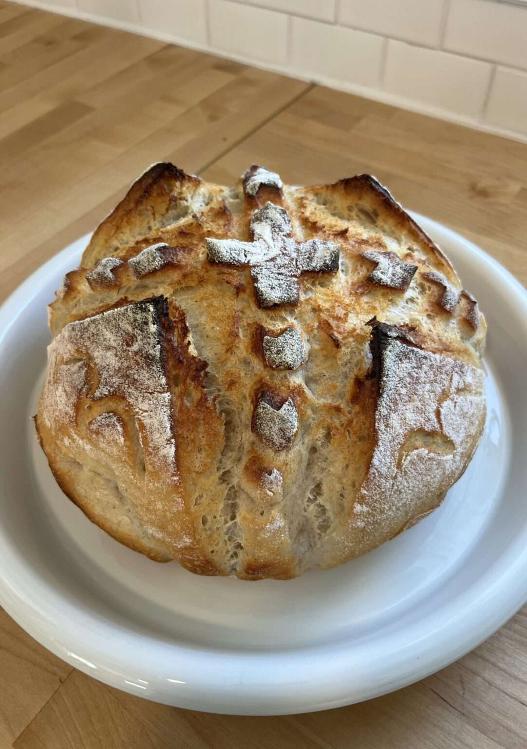 Easy No Knead Sourdough Bread Recipe - Beginners Recipe - Shakan Ranch