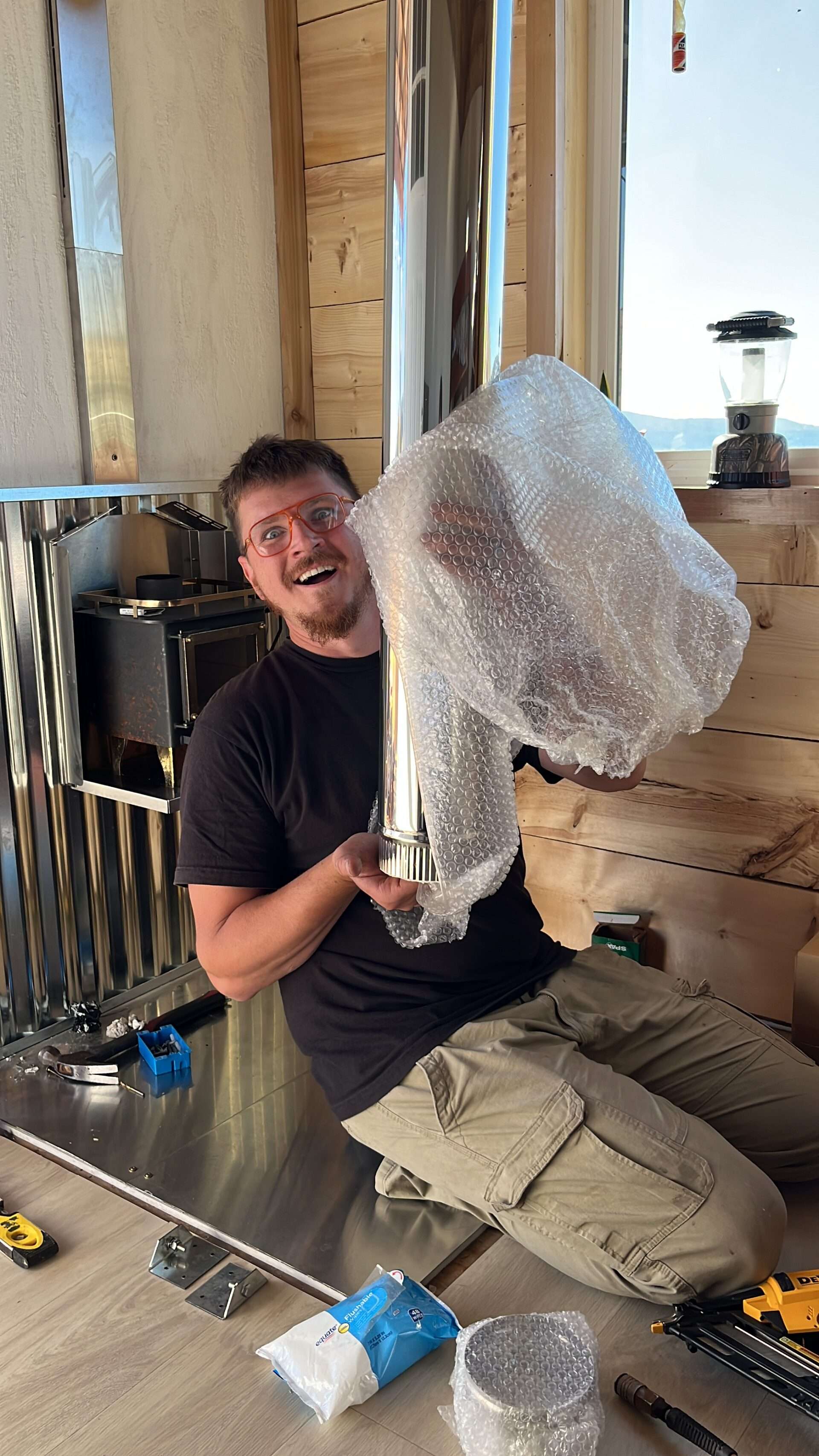 Installing a Tiny Wood Stove in a Travel Trailer - Shakan Ranch