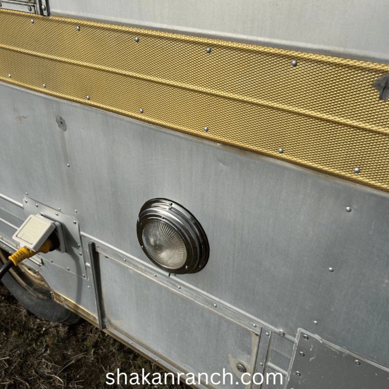 1972 Streamline Travel Trailer Renovation Exterior Photos - Shakan Ranch