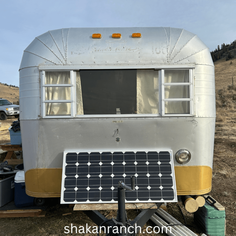 1972 Streamline Travel Trailer Renovation Exterior Photos - Shakan Ranch